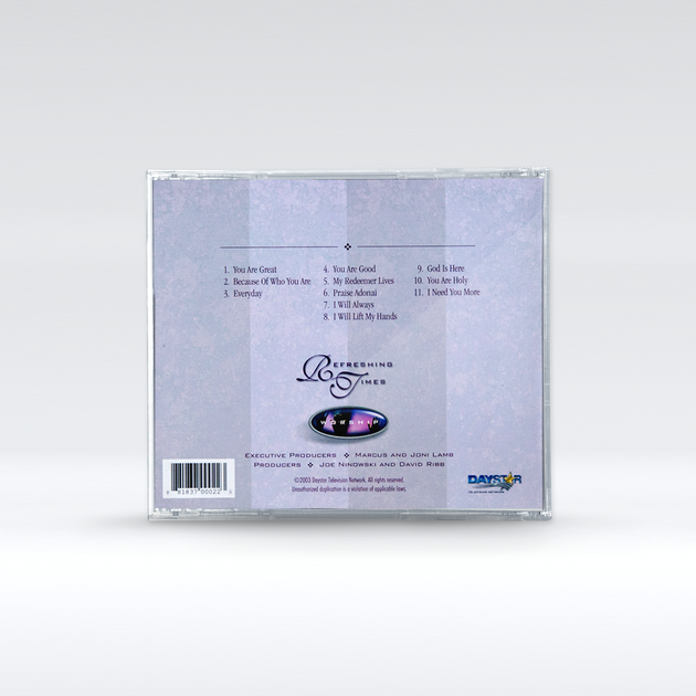 Refreshing Times Conference - Worship CD – Daystar